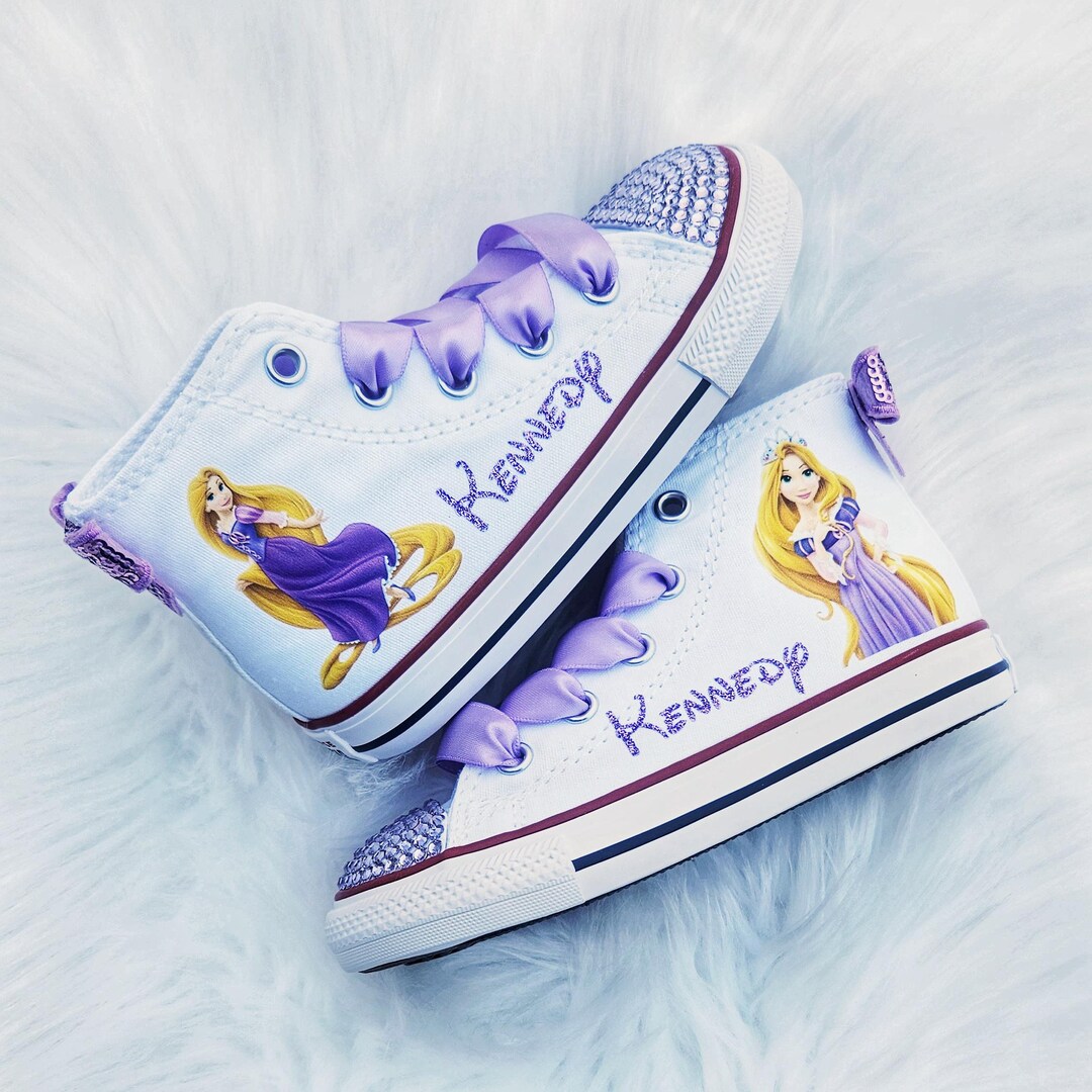 Rapunzel Converse Custom Tangled Sneakers With Name - Etsy