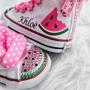 Custom Watermelon Converse, Personalized Watermelon Converse Sneakers ...
