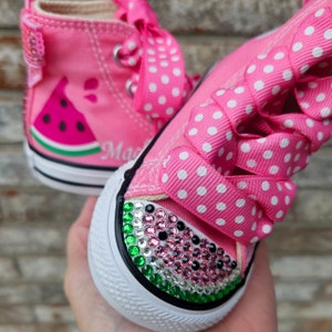 Custom Watermelon Converse, Personalized Watermelon Converse Sneakers ...