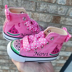 Custom Watermelon Converse, Personalized Watermelon Converse Sneakers ...