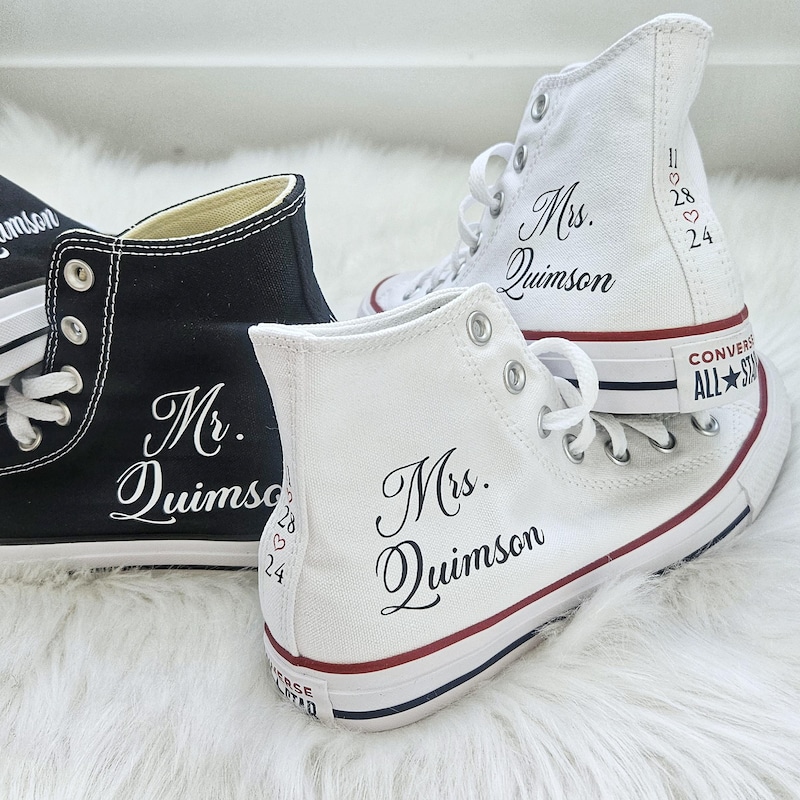 Custom Mr and Mrs Converse - Etsy