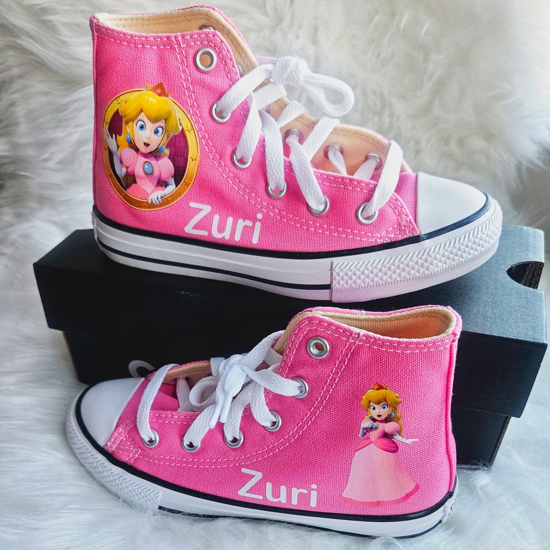 Custom Princess Peach Converse, Personalized Princess Peach High Top - Etsy