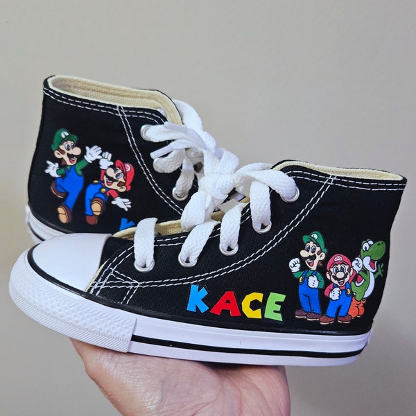 Super Mario Toddler Shoes - Etsy