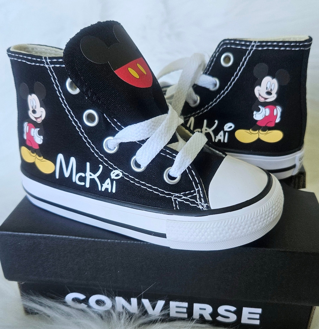 Mickey Mouse Converse Custom Mickey Converse Mickey Mouse Personalized ...