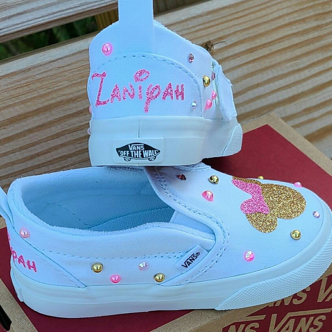 Minnie Mouse Vans Personalized Minnie Mouse Vans Toddler - Etsy