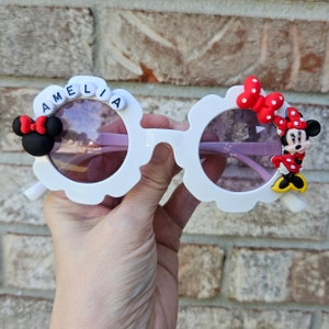Personalized Minnie Mouse Sunglasses for Girls, Toddler Girls Sunnies ...