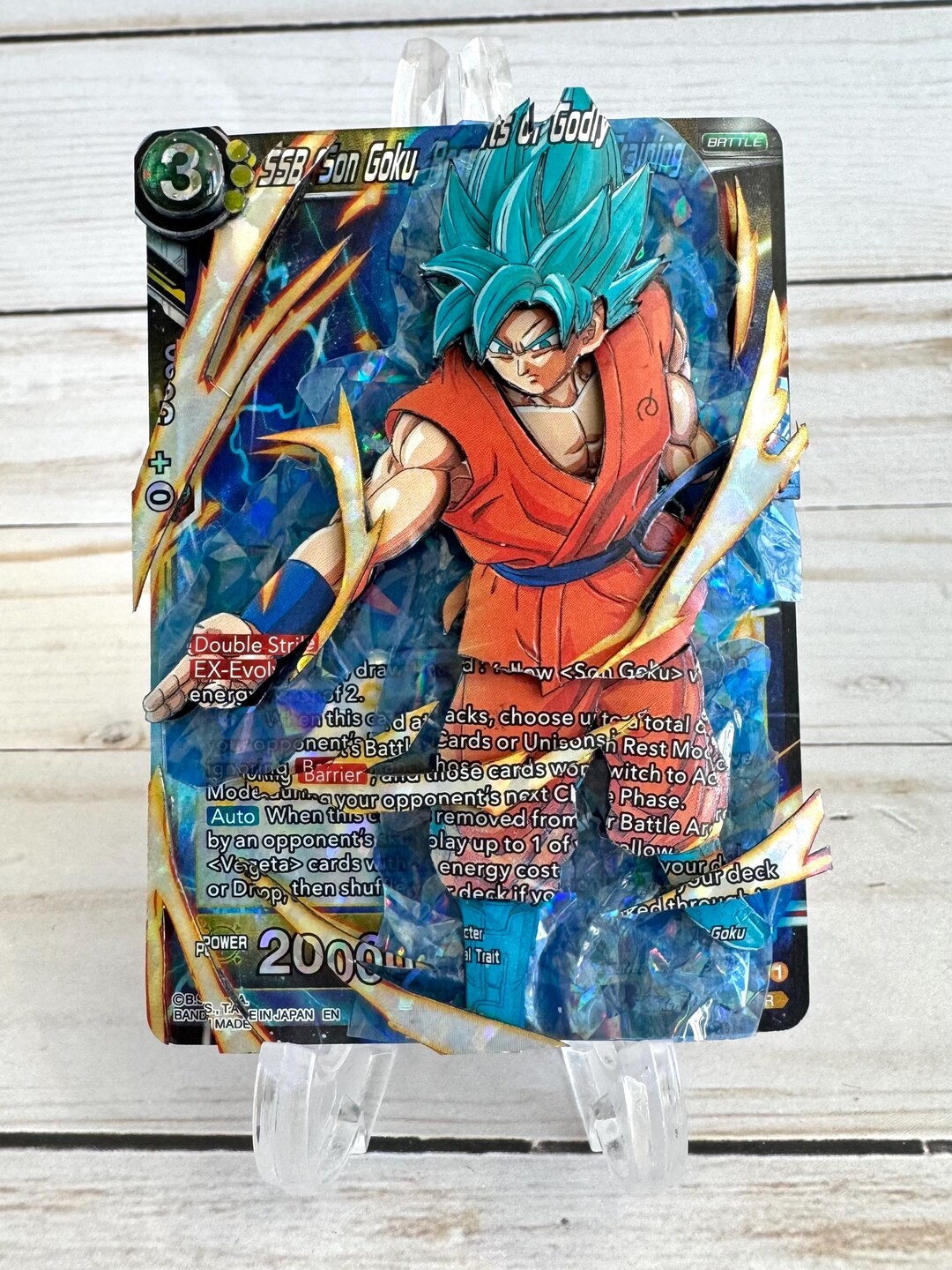 Dragon Ball 3d Shadow Box Art “ SSB Son Goku “ - Etsy