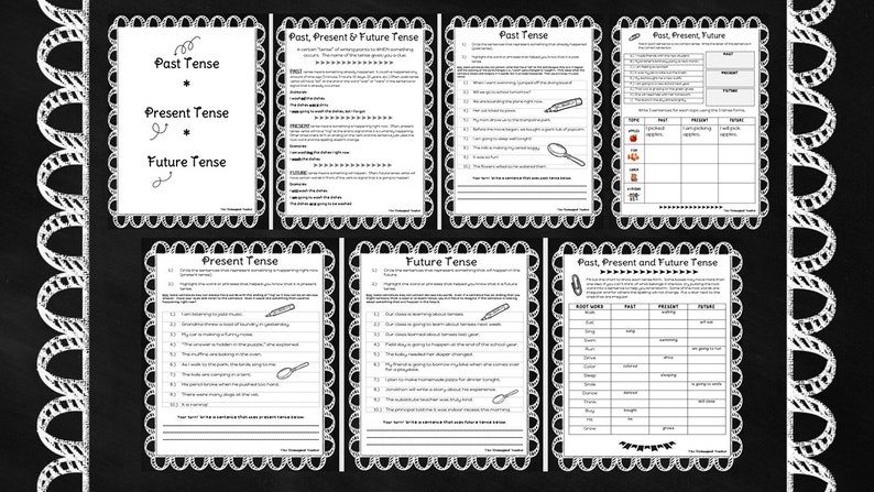 Past, Present and Future Tense Elementary Lesson - Etsy