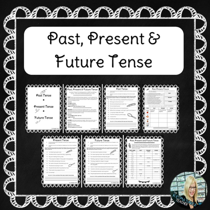 Past, Present and Future Tense Elementary Lesson - Etsy