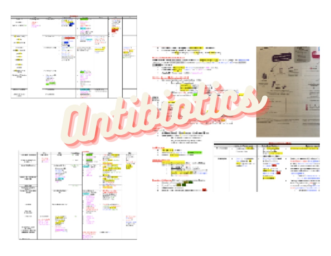 Antibiotics Pharmacy Notes - Etsy