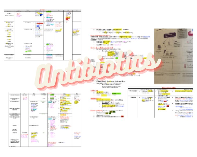 Antibiotic Sensitivity Chart - Etsy Canada