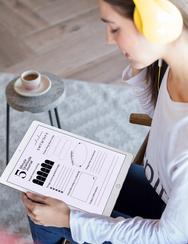 5 Minute Daily Gratitude Journal - Etsy