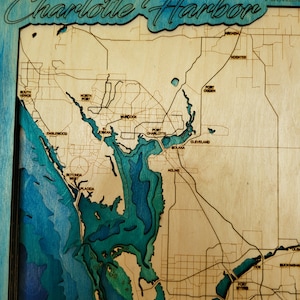 Charlotte Harbor Nautical Map Wall Decor - Etsy