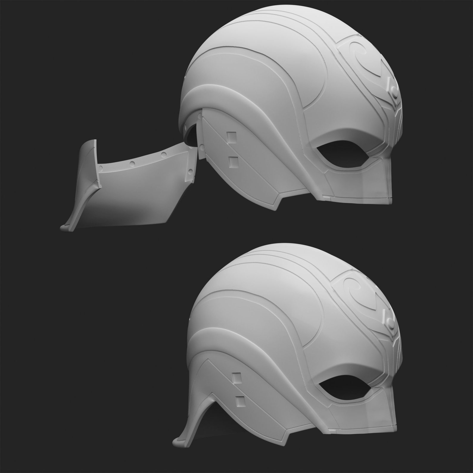 Lady Thor Helmet 3D File STL - Etsy