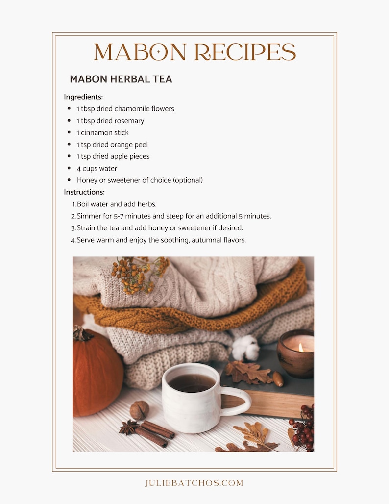 Embracing the Magic of Mabon: 18-page Guidebook by Certified Holistic ...