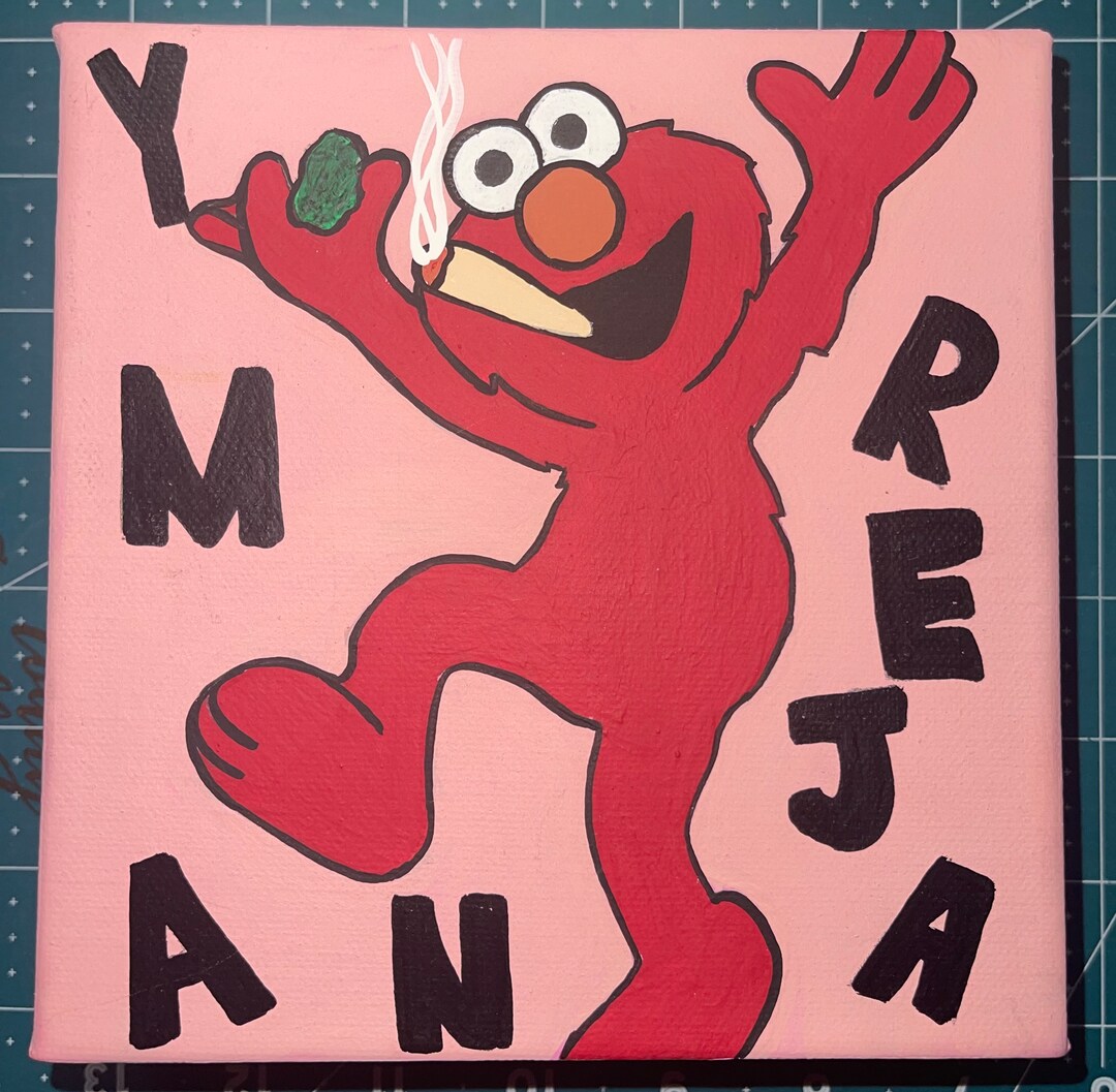 Elmo Loner Stoner 6x6 - Etsy