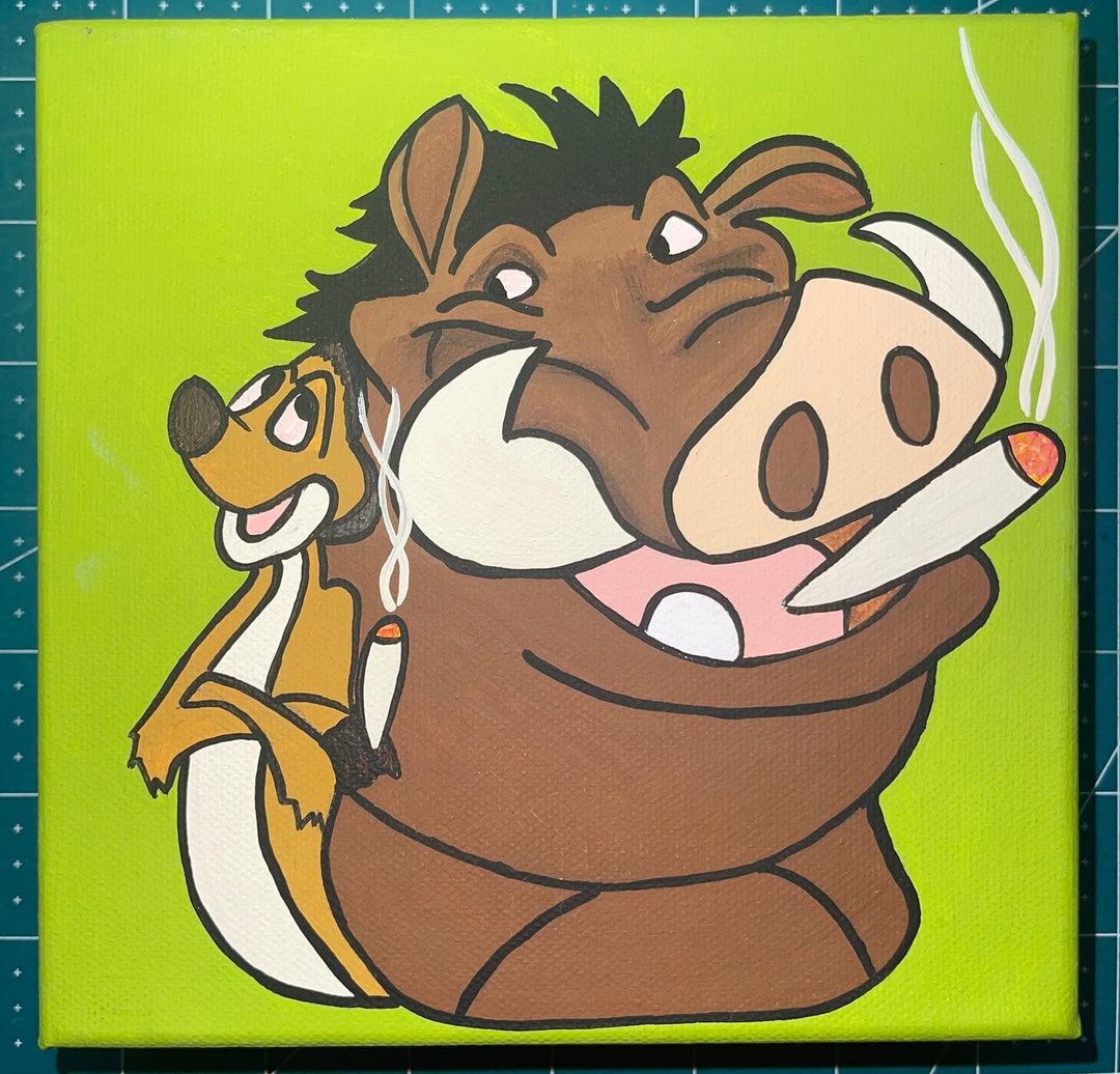 Timon and Pumbaa Best Buds 6x6 - Etsy