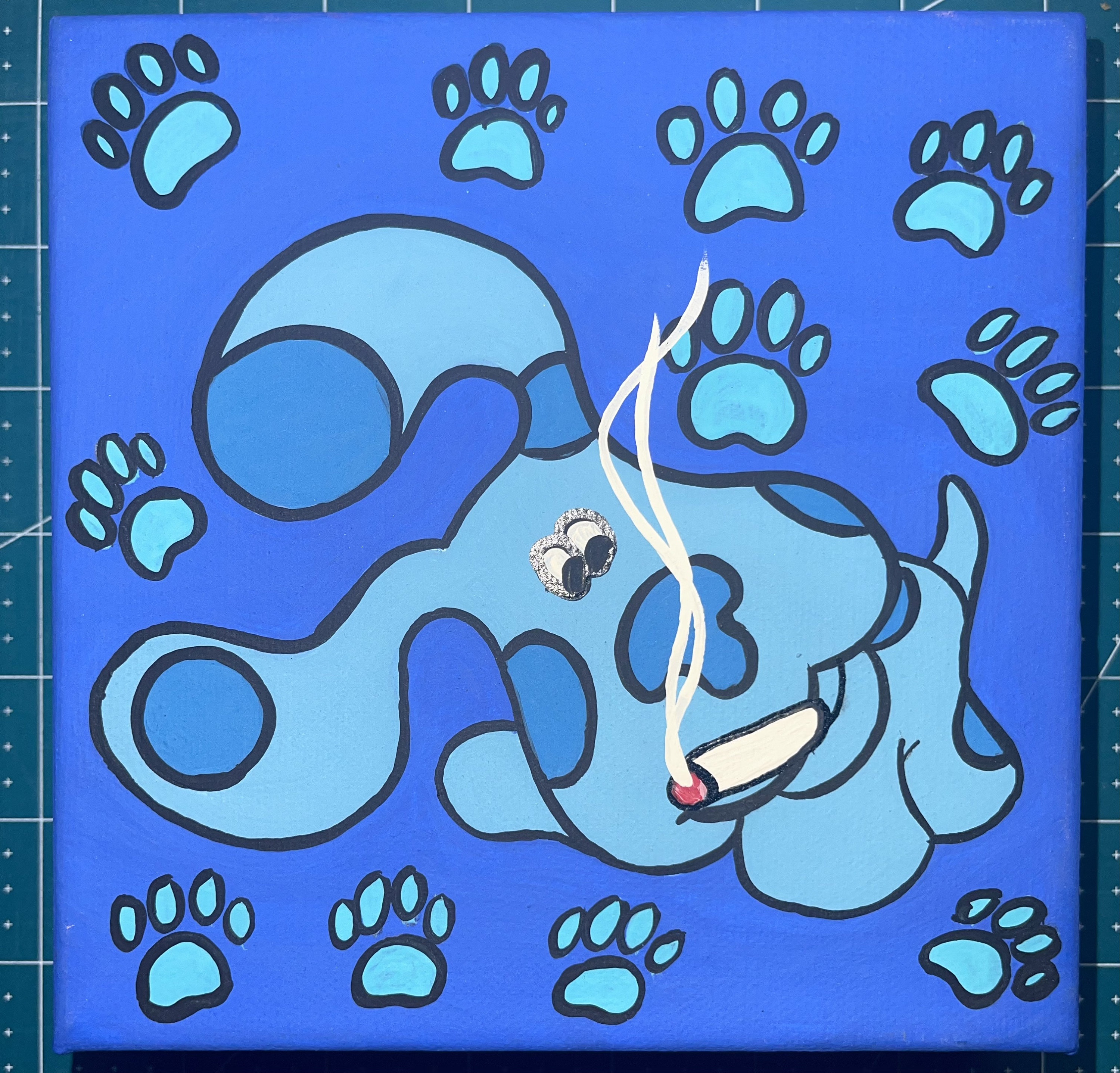 Blues Clues Paw Print Stickers