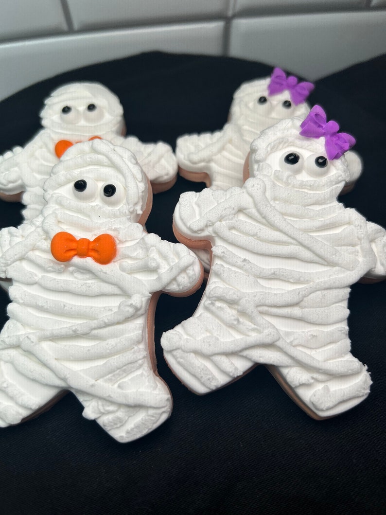 Fake Mummy Cookies |fake Mummy Cookie Set | Fake Halloween Cookies ...