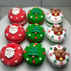 3 Fake Christmas Macaroons | Fake Santa Macaroons | Fake Rudolph ...