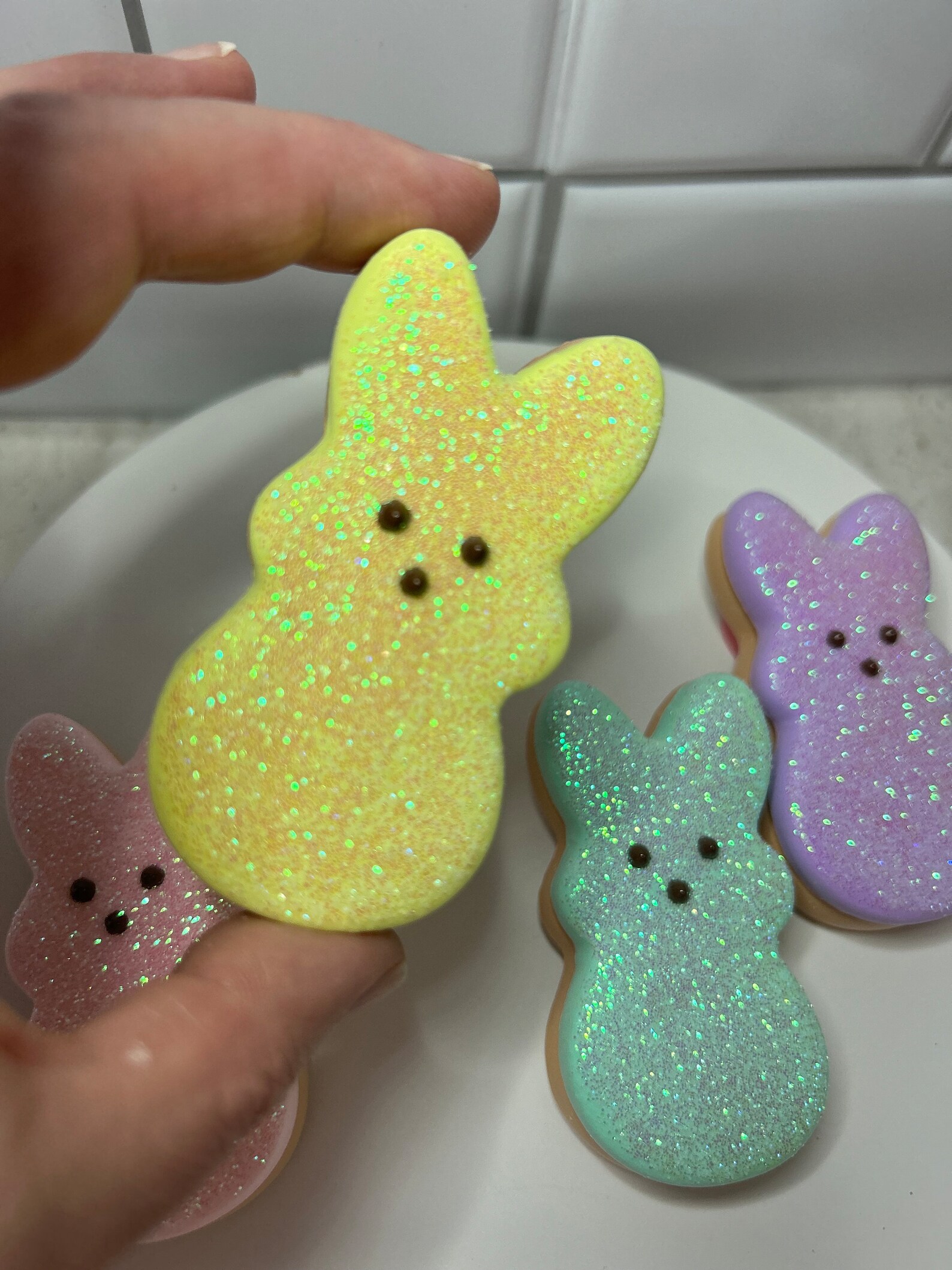 Fake Peeps Cookies | Fake Easter Cookies | Fake Easter Bunny Cookies ...