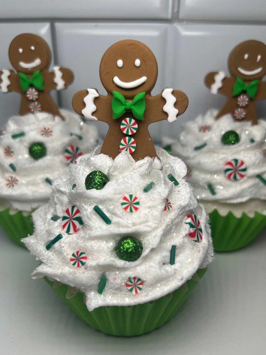 Fake Gingerbread Cupcake | Fake Gingerbread Man Cupcake | Fake ...