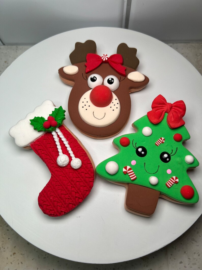 Fake Christmas Cookies | Fake Rudolph Cookie | Fake Christmas Tree ...