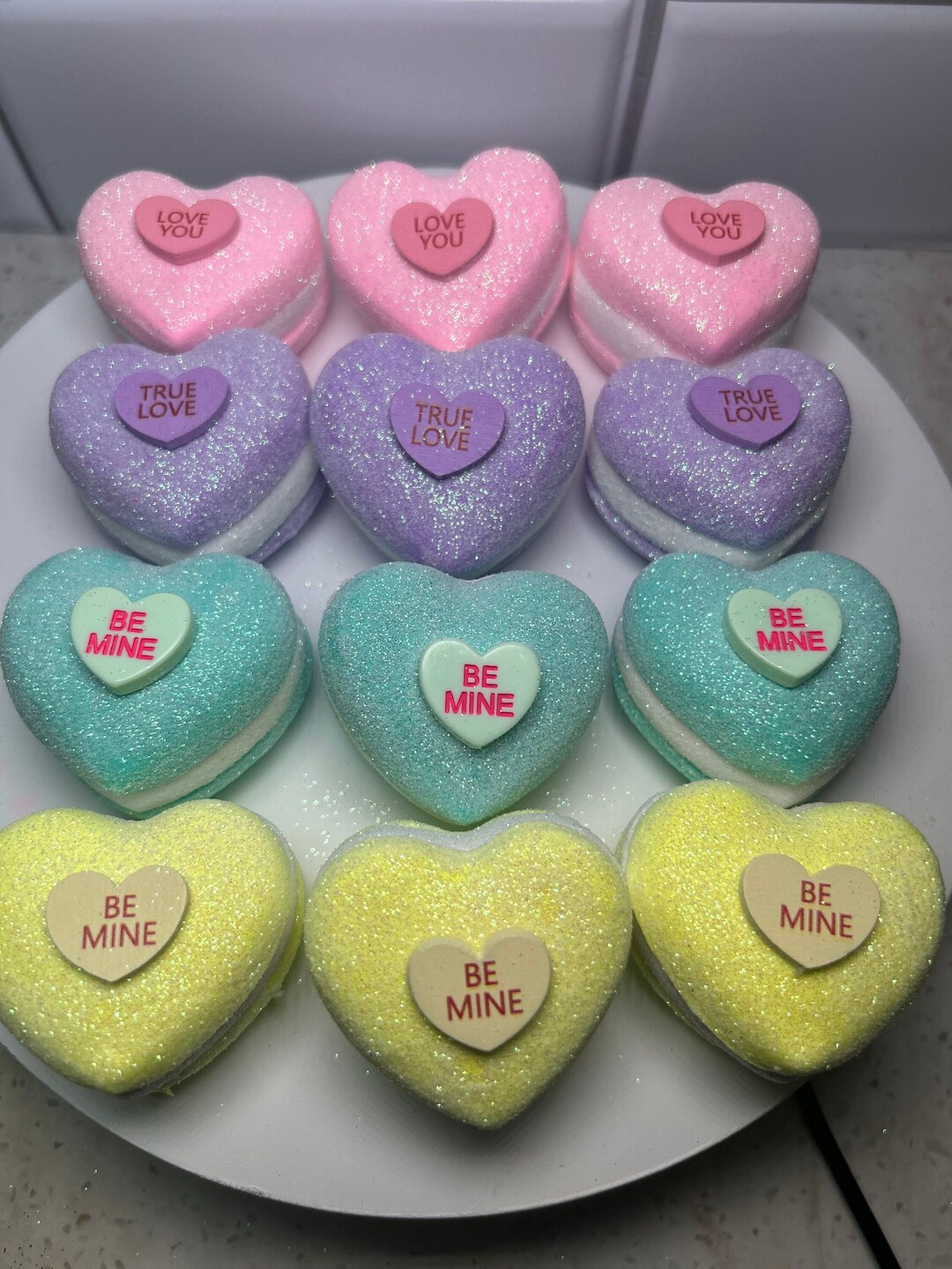 Fake Conversation Heart Macaroons | Fake Valentine’s Day Macaroons ...