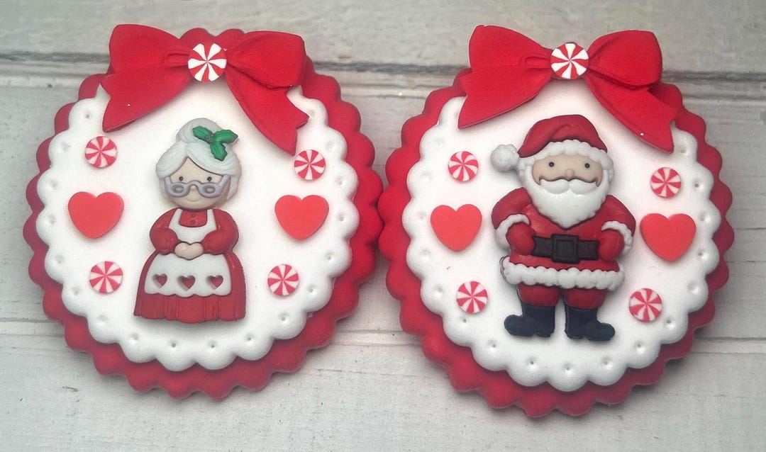 Fake Santa Claus & Mrs. Claus Cookies | Fake Santa Claus Cookie | Fake ...