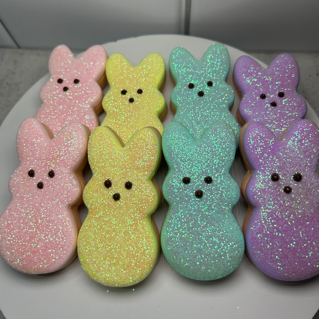 Fake Peeps Cookies | Fake Easter Cookies | Fake Easter Bunny Cookies ...
