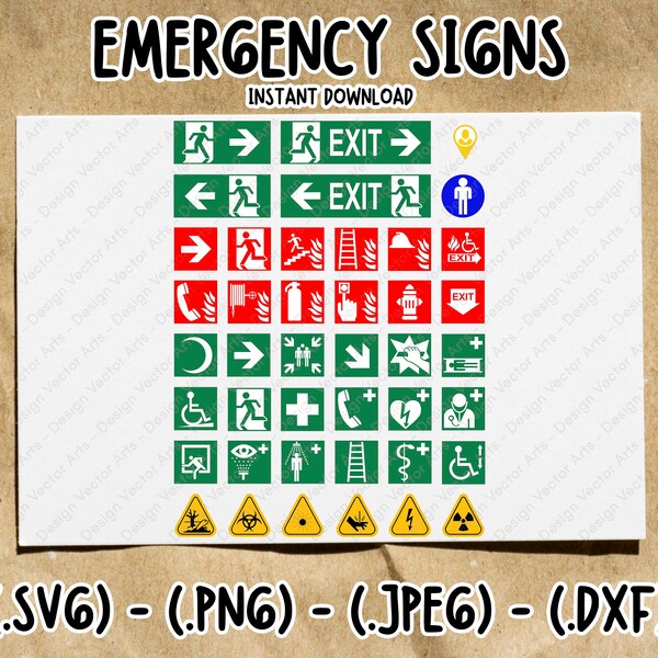 Exit Sign - Etsy UK