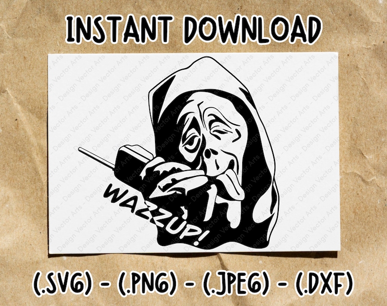 Scary Movie Wazzup Svg, Scream Face Svg, Wazzup Svg, Ghost Face Svg ...
