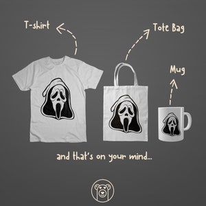 Scream Face PNG SVG DXF Jpg Clipart, Scream Movie, Skull Svg, Sticker ...