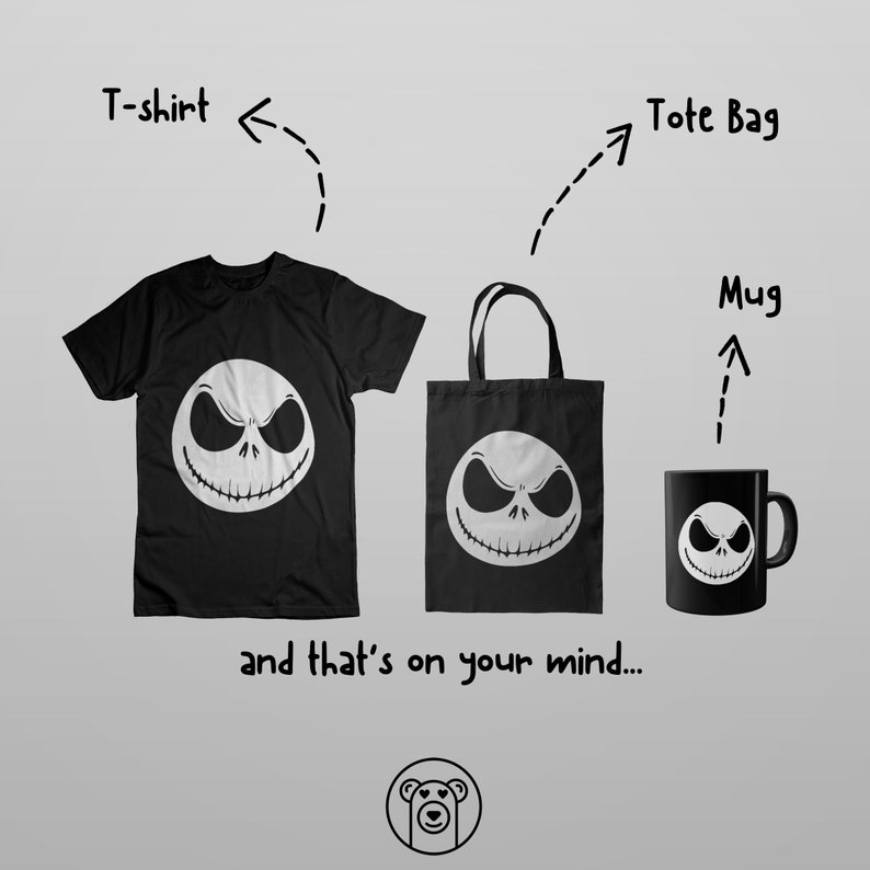 Jack Skellington Svg, Png, Dxf, Halloween Jack Face Vectoral Clipart ...