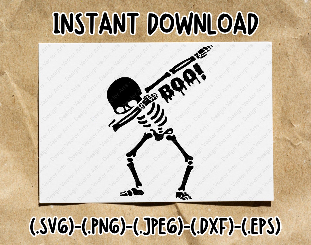 Dancing Skeleteon Svg, BOO Svg, Skull Svg, Skeleton Png, Funny ...