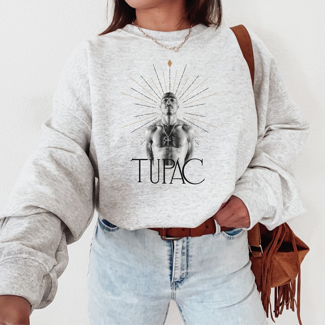 Tupac Crewneck Sweatshirt Tupac Merch 2pac Shirt Tupac Hoodie Tupac ...