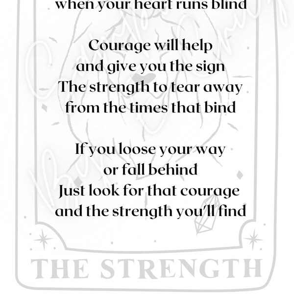 Courage Poster - Etsy