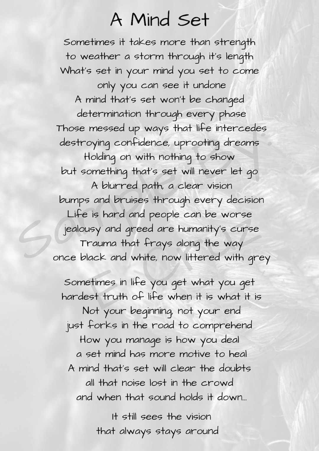 Motivational Inspirational Printable Poem, for Perseverance, Never ...