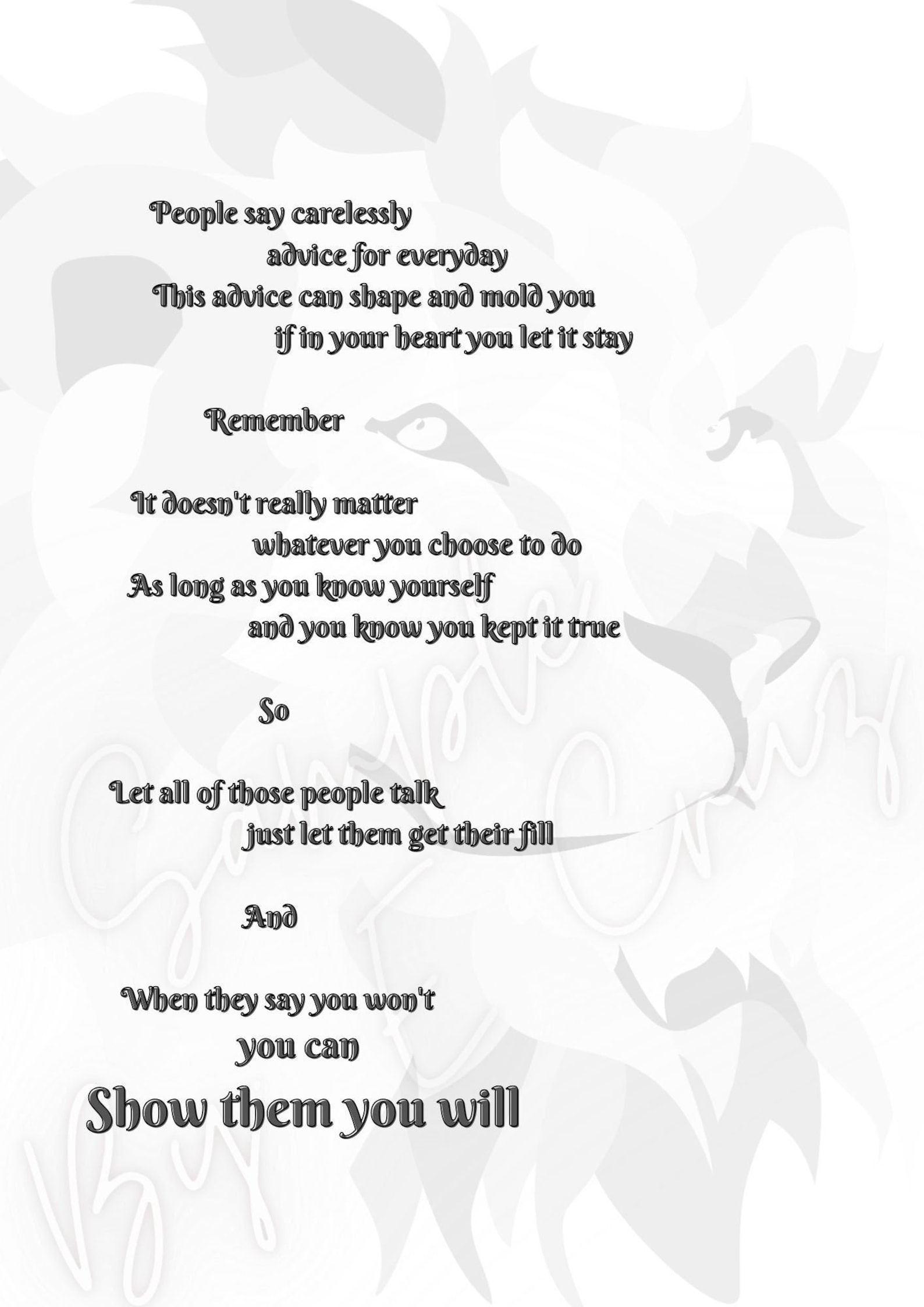 Strength Motivation Uplifting Printable Poem **digital Download** - Etsy