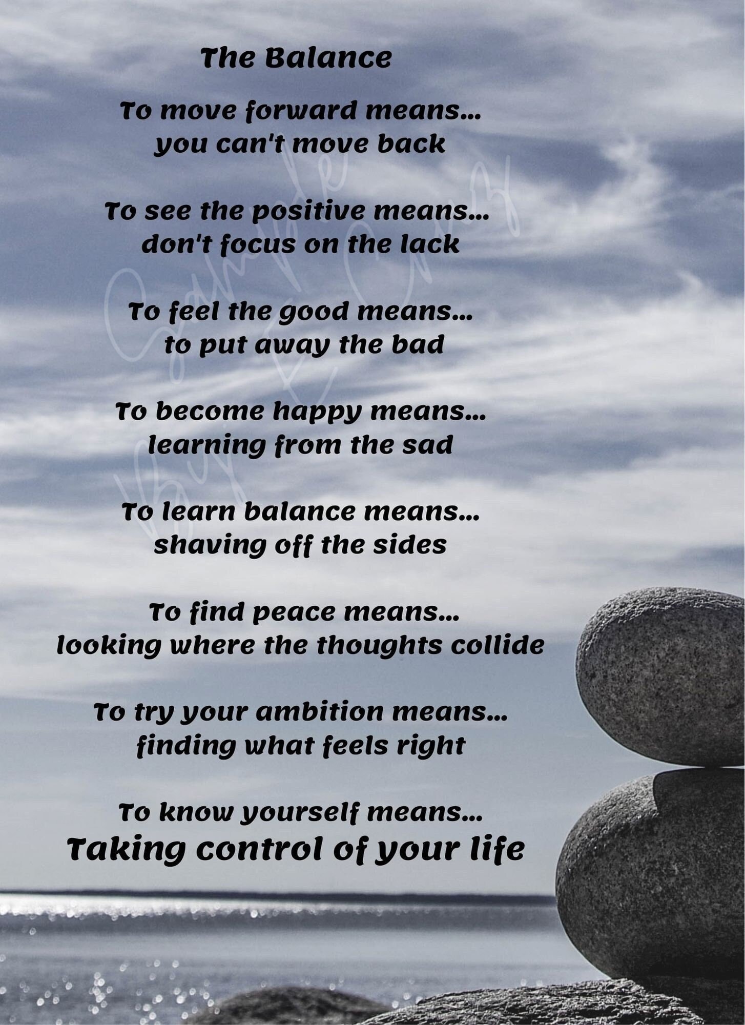 The Balance Inner Strength Courage Motivational Uplifting **printable ...