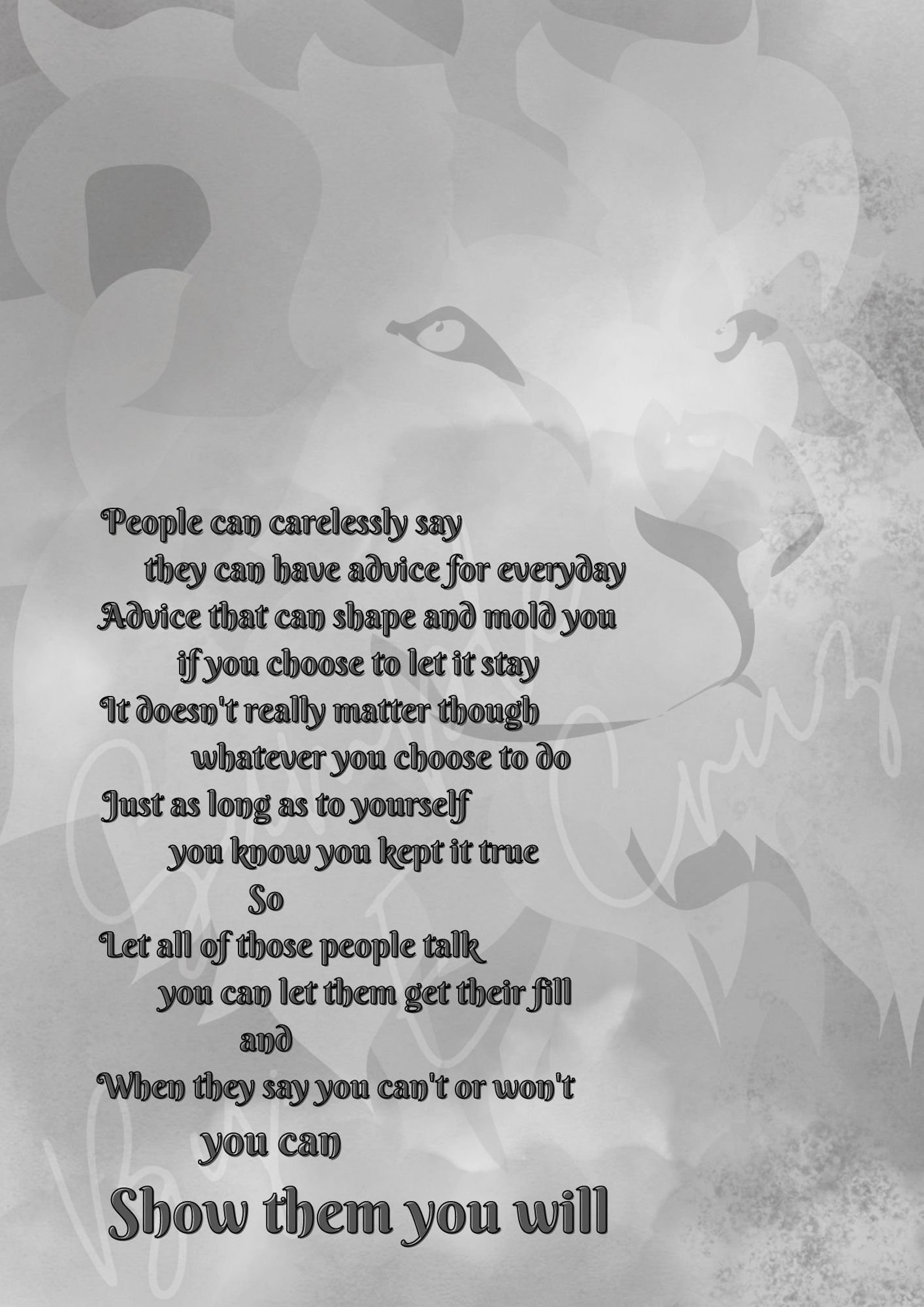Strength Motivation Uplifting Printable Poem digital - Etsy