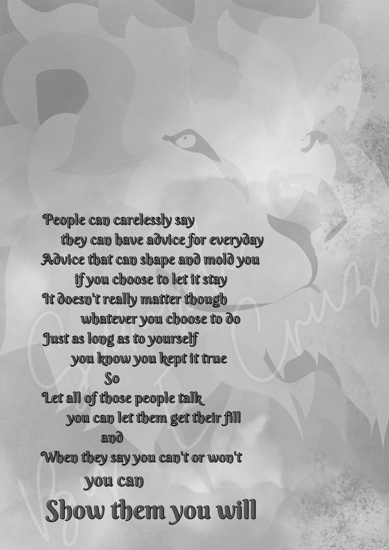 Strength Motivation Uplifting Printable Poem digital - Etsy