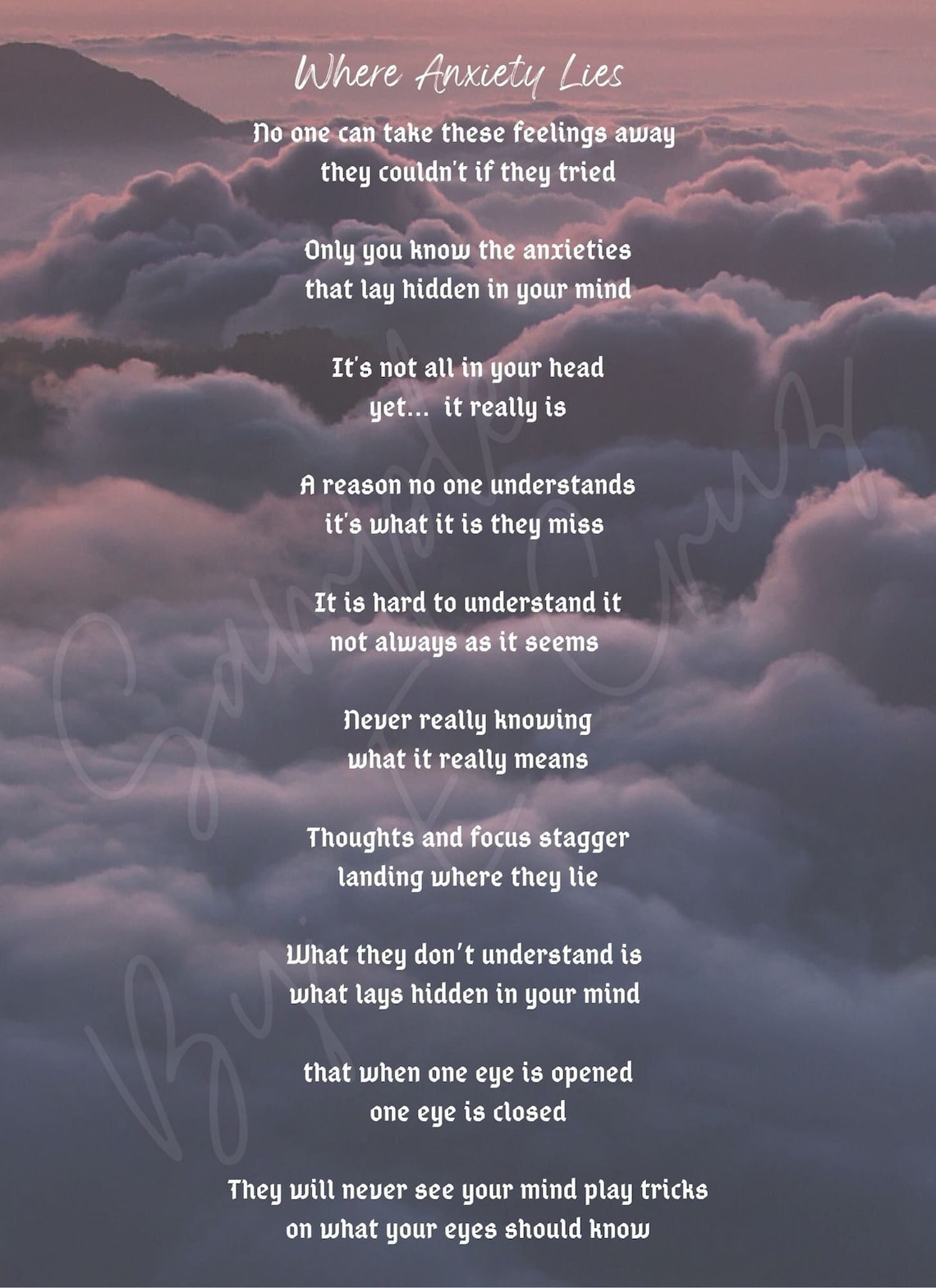 Where Anxiety Lies Depression Anxiety Understanding Art **printable ...