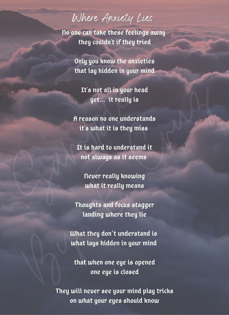 Where Anxiety Lies Depression Anxiety Understanding Art **printable ...