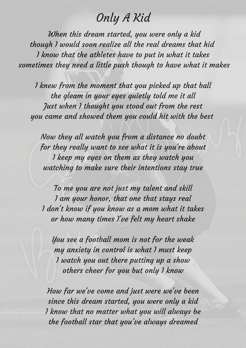 Football Prayer Mom Son Dream Inspiring Growing Motivation Uplifting ...