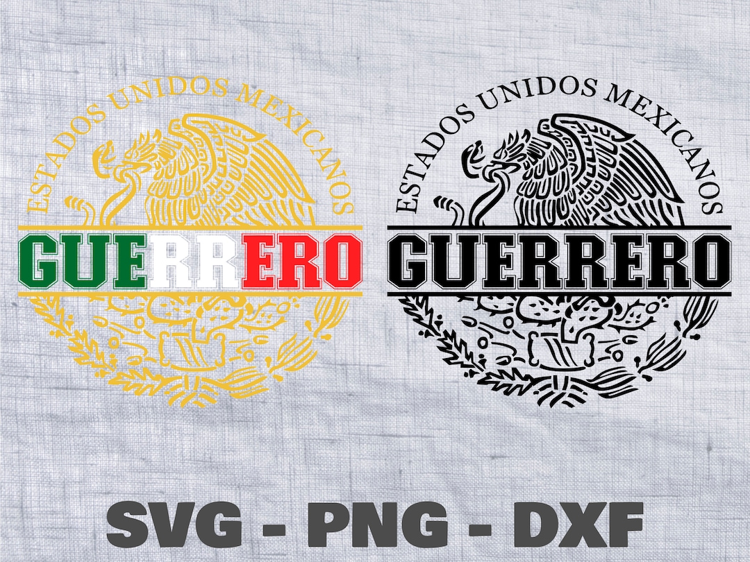 Guerrero SVG Design, PNG DXF, Great for T-shirts, Hats, Stickers ...