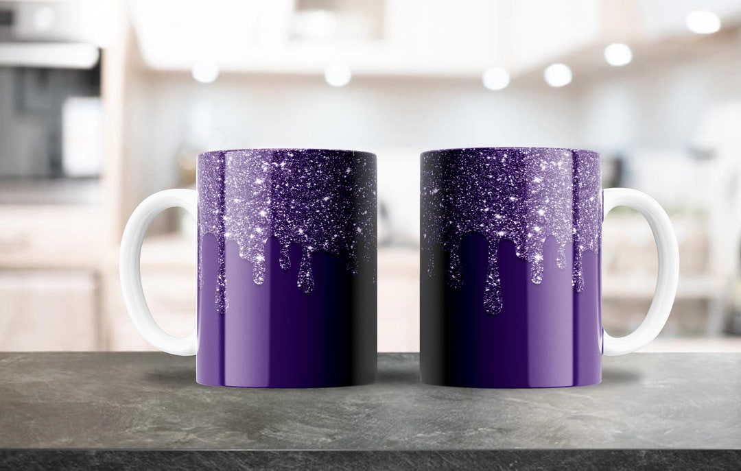 Purple Mug Design, Mug Wraps, 11-15oz Mugs,sublimation Design, Mug ...