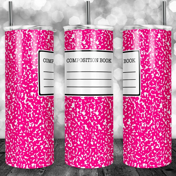 Composition Book Tumbler - Etsy