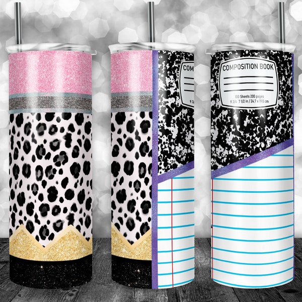 Composition Book Tumbler - Etsy