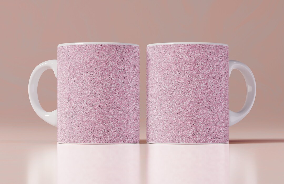 Pink Glitter Mug Design, Mug Wraps, 11-15oz Mugs, Sublimation Designs ...